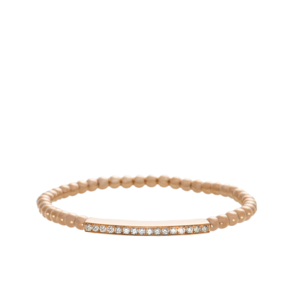 Pulsera de oro rosa y diamantes – Joyería Pérez